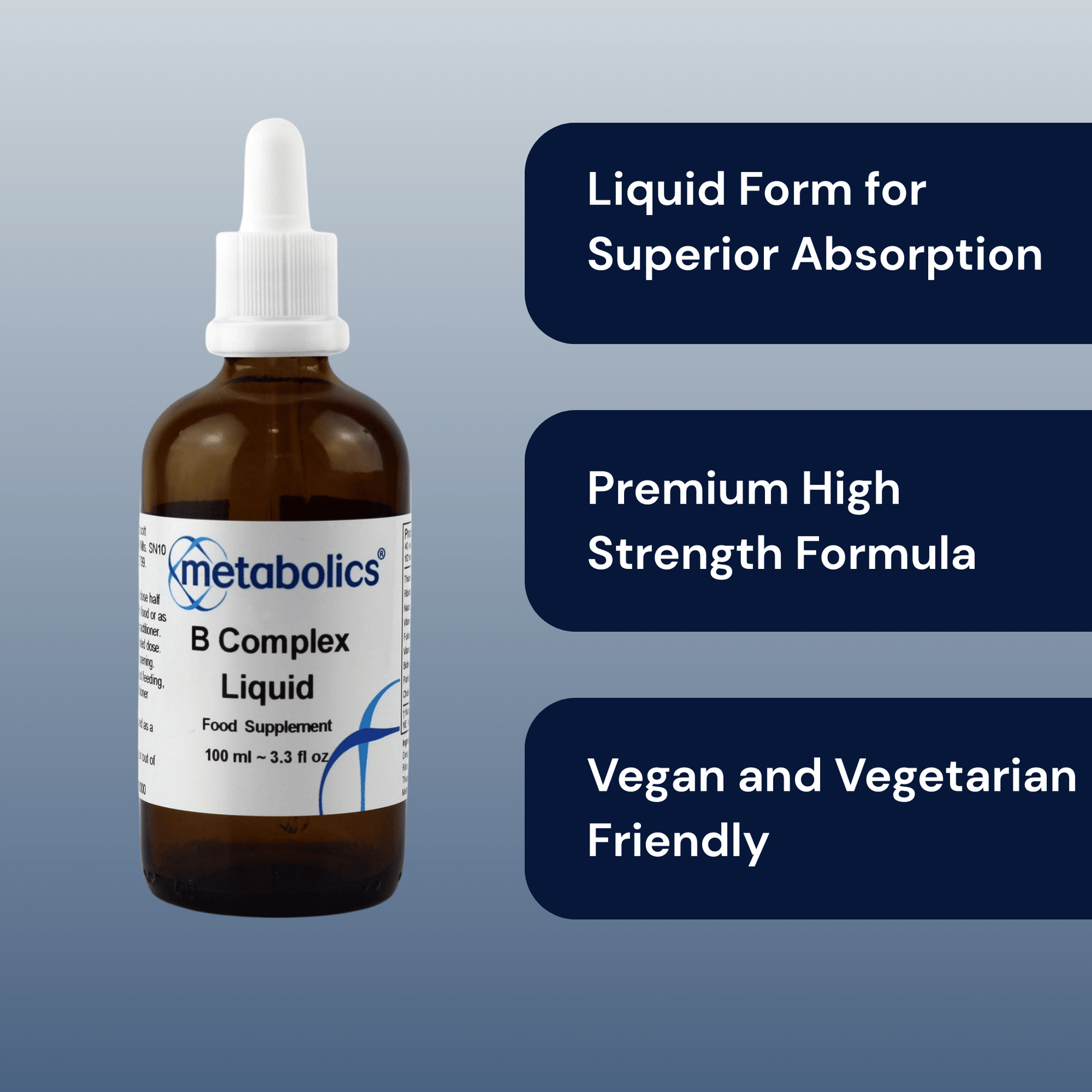 Fast-Absorbing, High-Strength B Complex Liquid | Metabolics