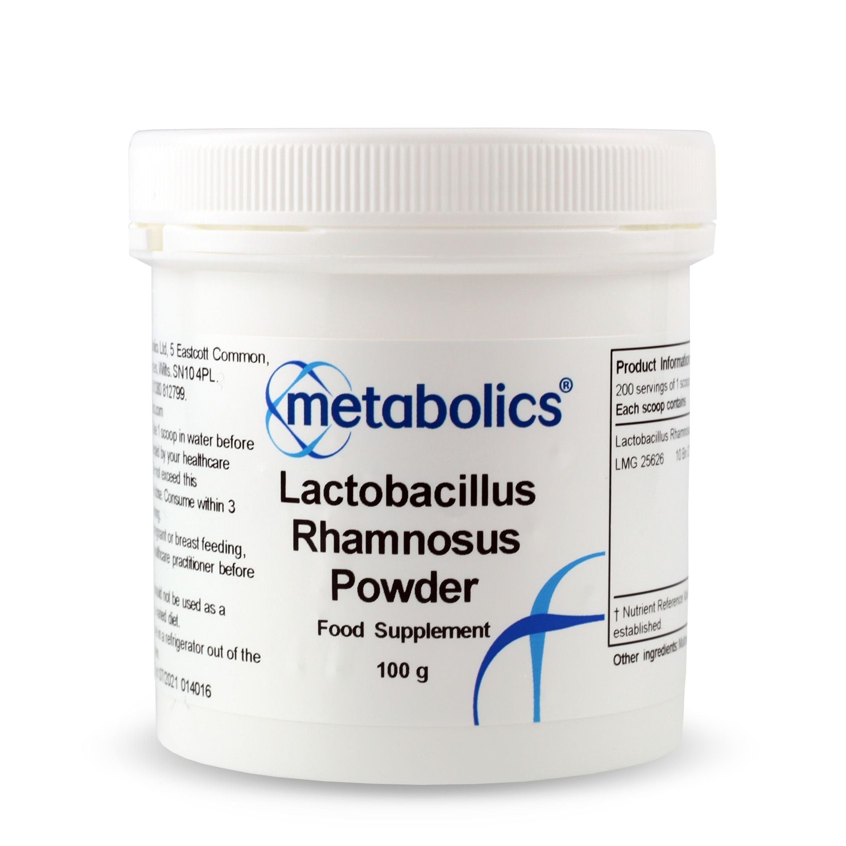 Lactobacillus Rhamnosus Powder 100g | Metabolics.com