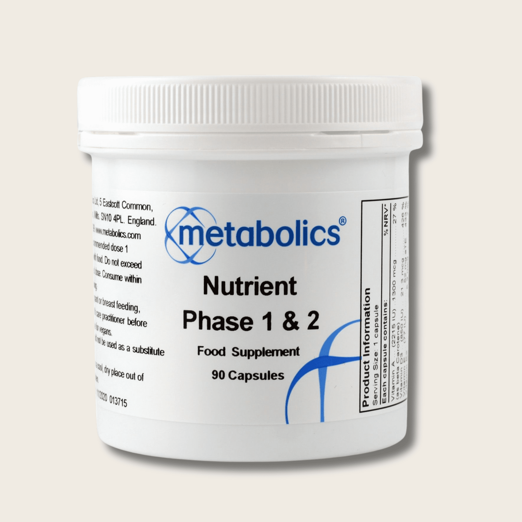Nutrient Phase 1& 2 Nutritional Supplement | Metabolics