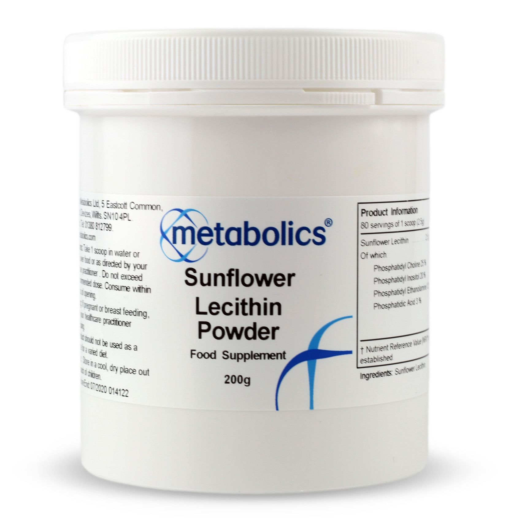 Sunflower Lecithin Powder Supplement | Metabolics