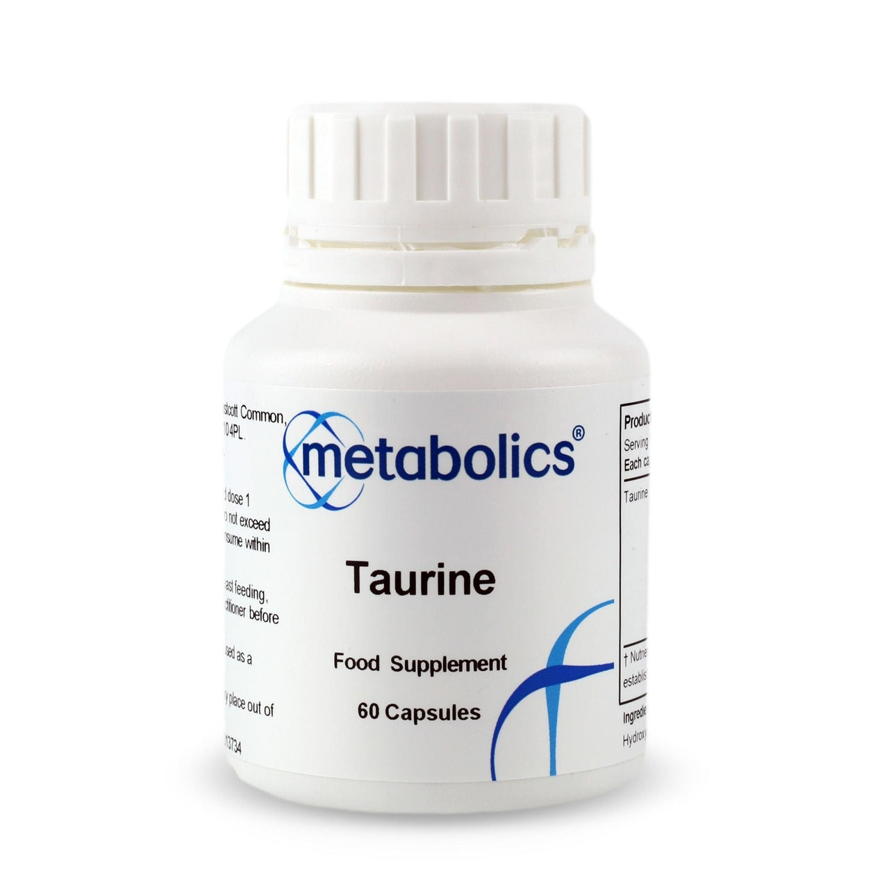 Taurine 480mg Capsules | Amino Acid Supplement - UK – Metabolics