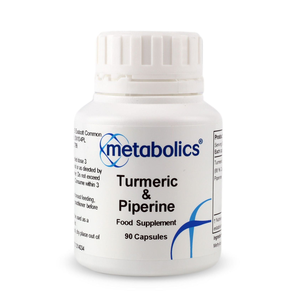 Turmeric and Piperine Capsules | Metabolics