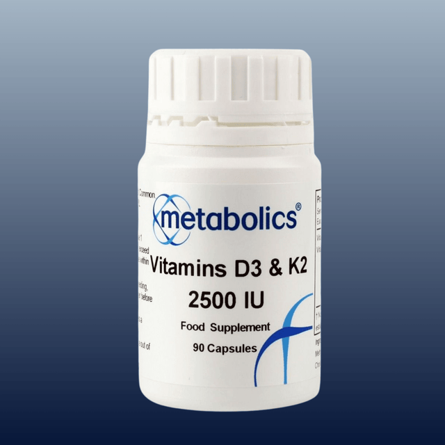 Vitamin D3 & K2 Capsules | Nutritional Supplements | Metabolics